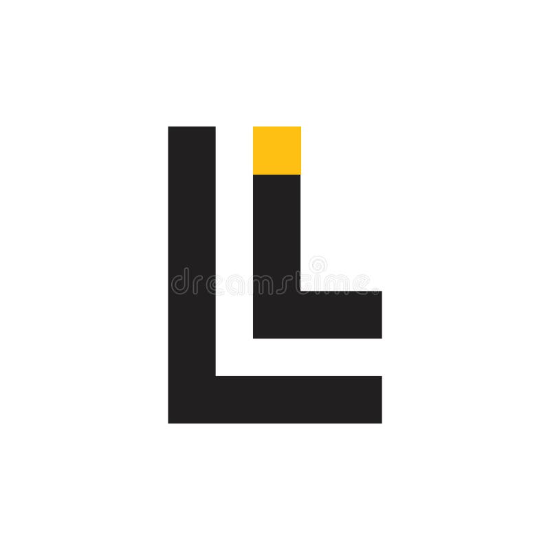 Letter L Simple Line Brand Logo Vector Stock Vector - Illustration of ...