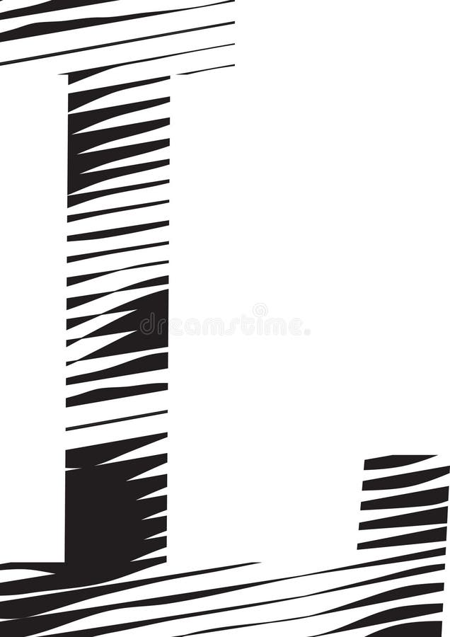 Letter L Stripe Motion Line Logo Stock Vector - Illustration of icon ...