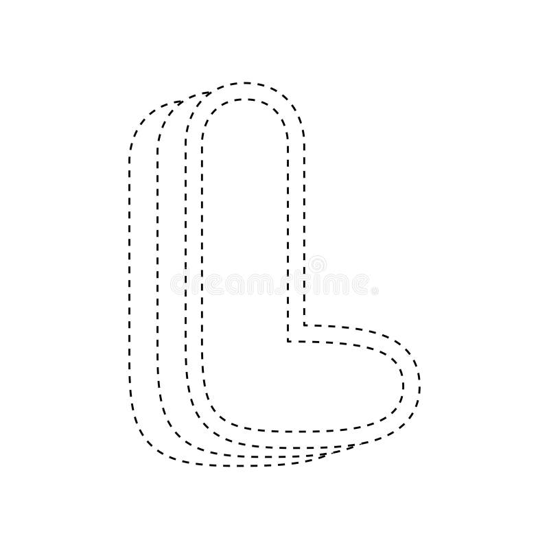 L Bubble Letters To Trace