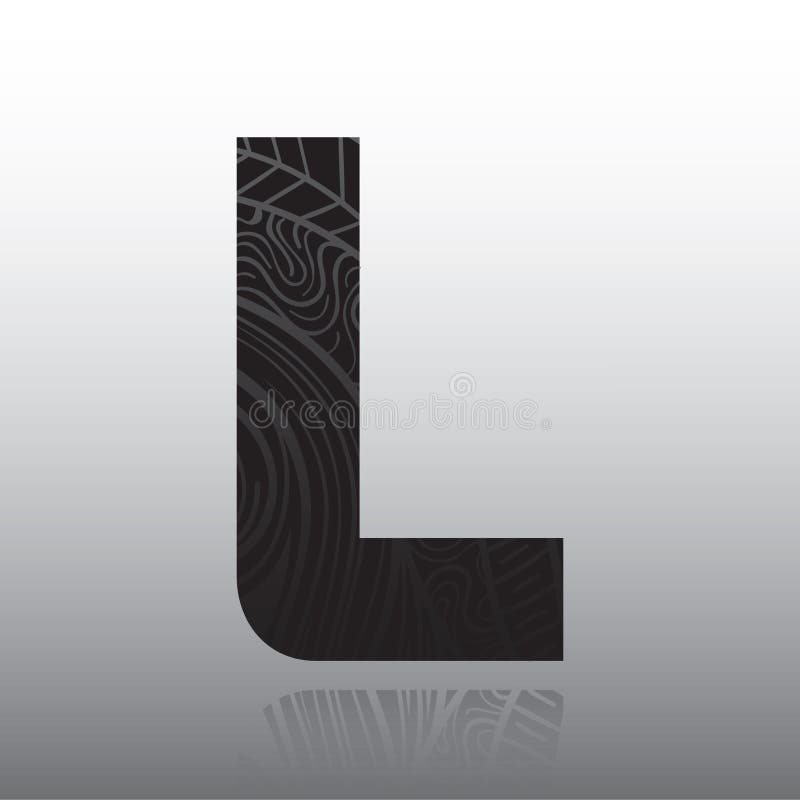 Letter L. Vector Illustration Decorative Design Stock Vector ...