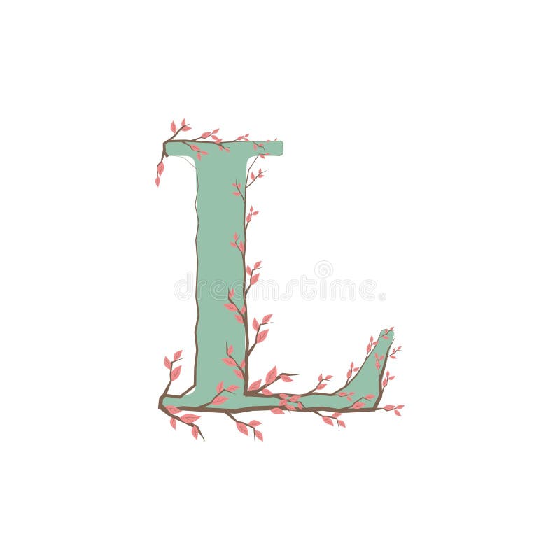 Letter L. Vector Illustration Decorative Design Stock Vector ...