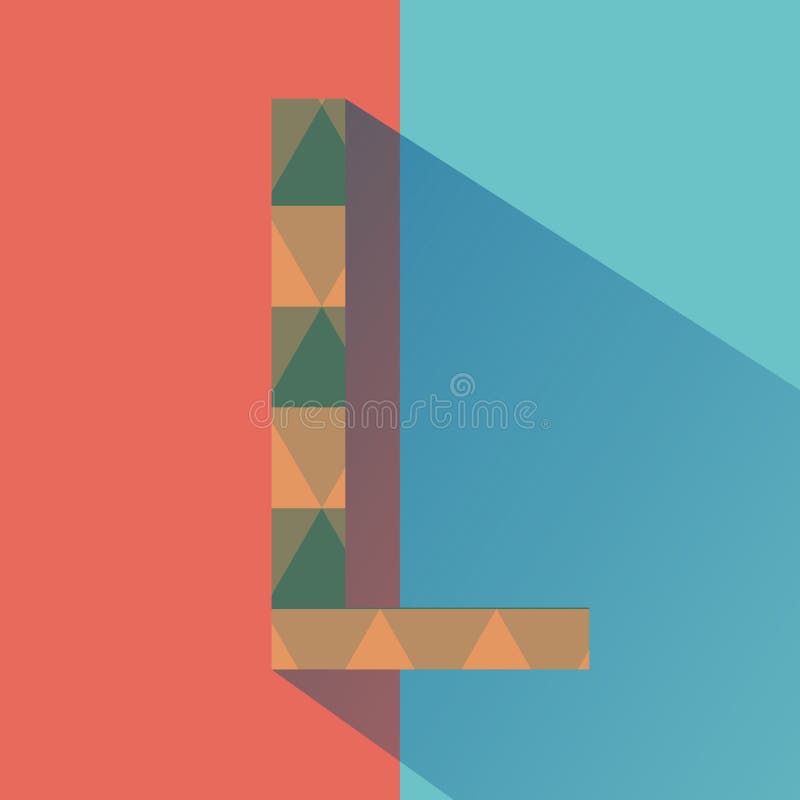 Letter L. Vector Illustration Decorative Design Stock Vector ...
