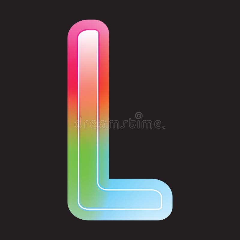 Letter L. Vector Illustration Decorative Design Stock Vector ...