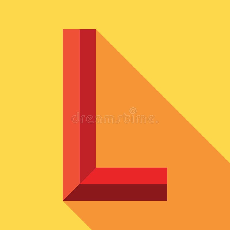 Letter L. Vector Illustration Decorative Design Stock Vector ...