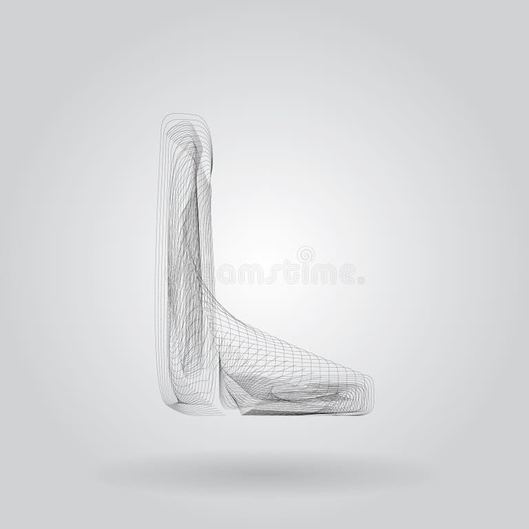 Letter L. Vector Illustration Decorative Design Stock Vector ...