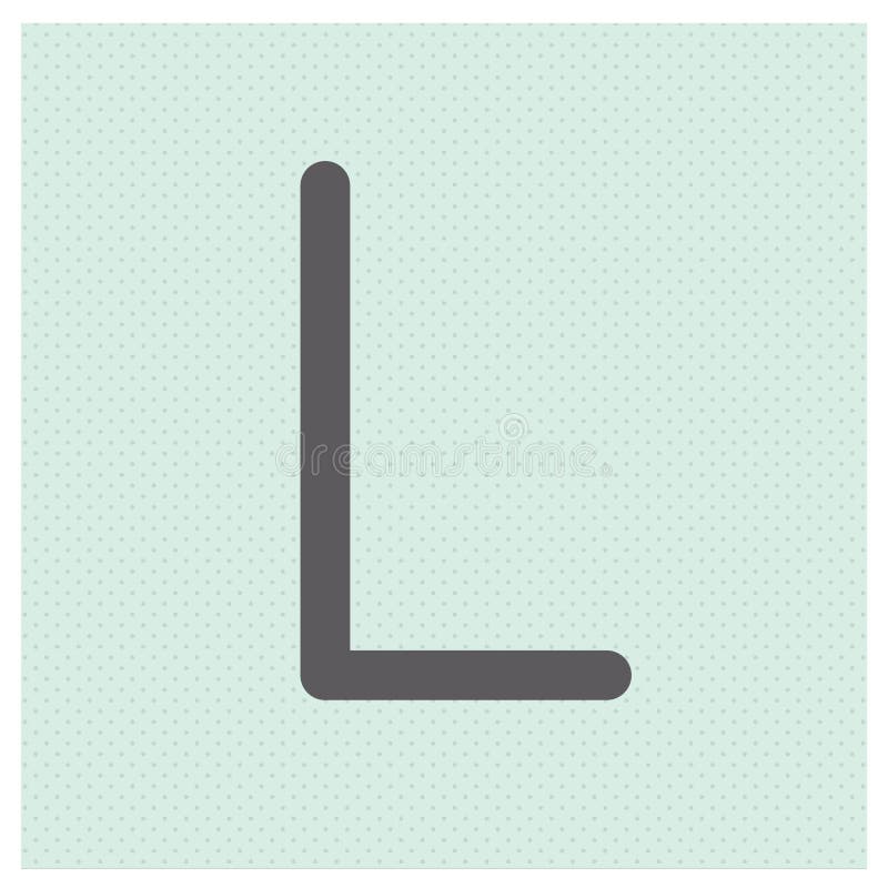 Letter L. Vector Illustration Decorative Design Stock Vector ...