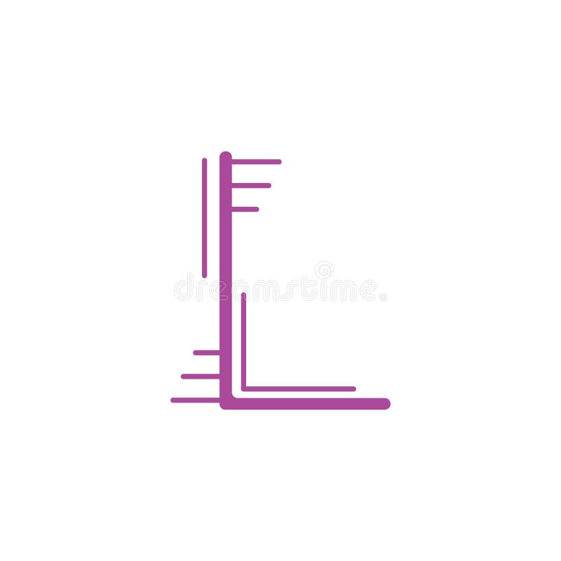 Letter L. Vector Illustration Decorative Design Stock Vector ...