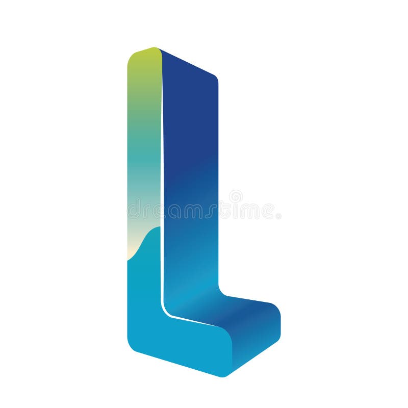 Letter L. Vector Illustration Decorative Design Stock Vector ...