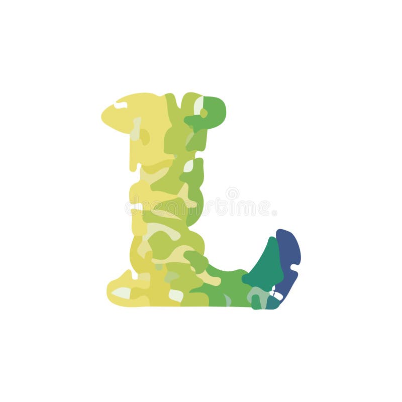 Letter L. Vector Illustration Decorative Design Stock Vector ...