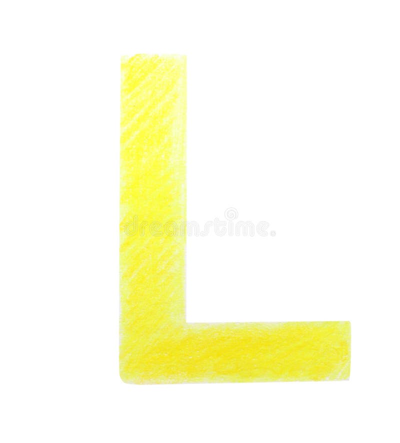 The Letter L In Yellow