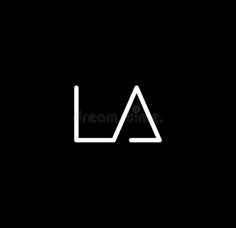 La Alphabet Letter Logo Stock Illustrations – 1,140 La Alphabet Letter ...