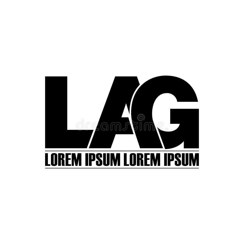 Letter Lag Simple Monogram Stock Illustrations – 6 Letter Lag Simple ...