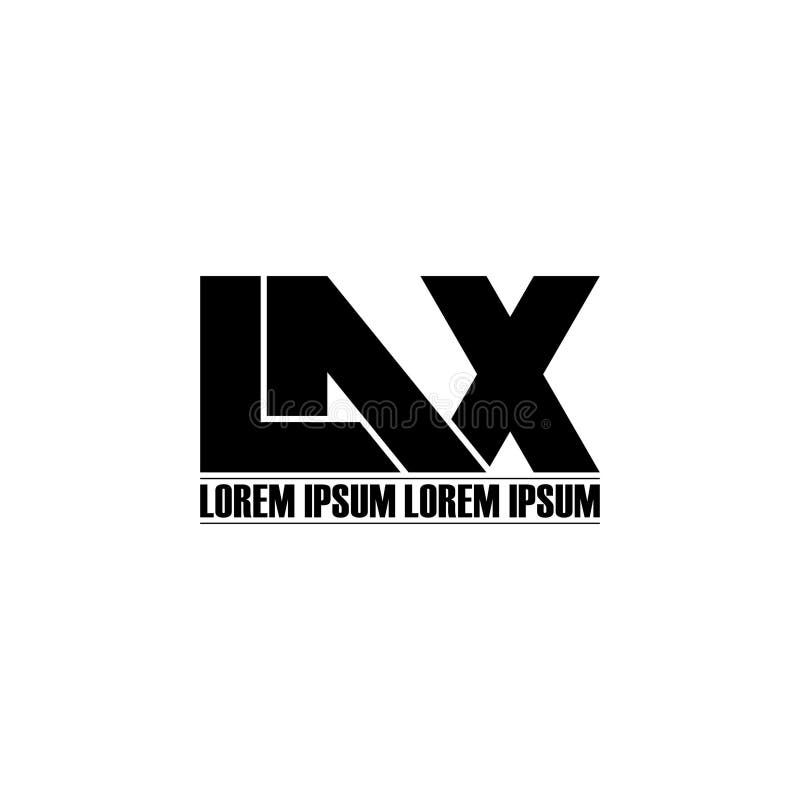Letter LAX Simple Monogram Logo Icon Design. Stock Vector ...