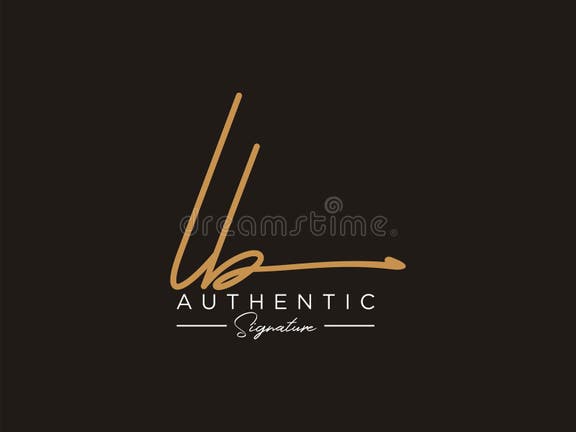 Letter LB Signature Logo Template Vector Stock Vector - Illustration of ...