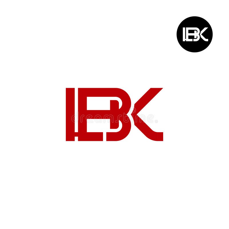 Letter LBK Monogram Logo Design Stock Vector - Illustration of ...