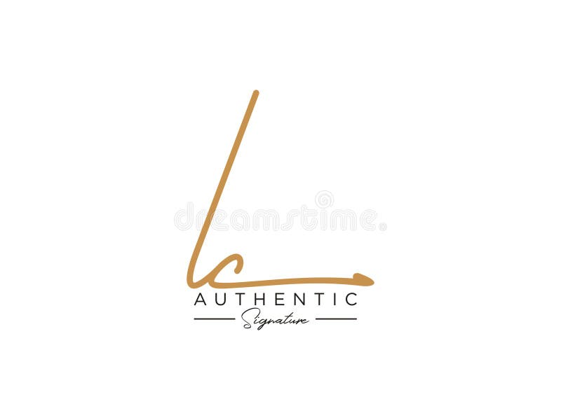 Letter LC Signature Logo Template Vector Stock Vector - Illustration of ...