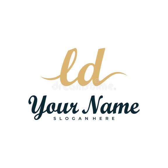 Letter LD Logo Design Vector. Luxury LD Logo Design Template Concept ...