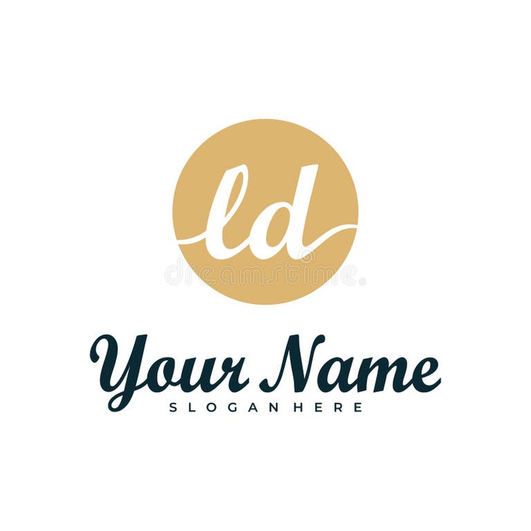 Letter LD Logo Design Vector. Luxury LD Logo Design Template Concept ...