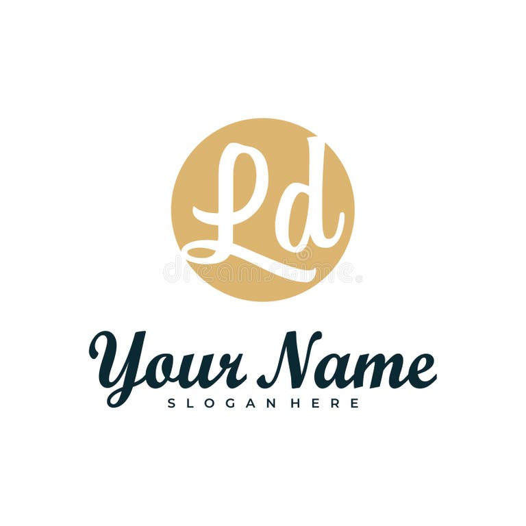 Letter LD Logo Design Vector. Luxury LD Logo Design Template Concept ...