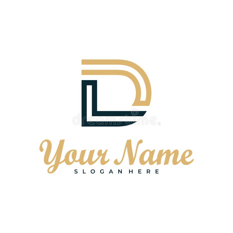 Letter LD Logo Design Vector. Luxury LD Logo Design Template Concept ...