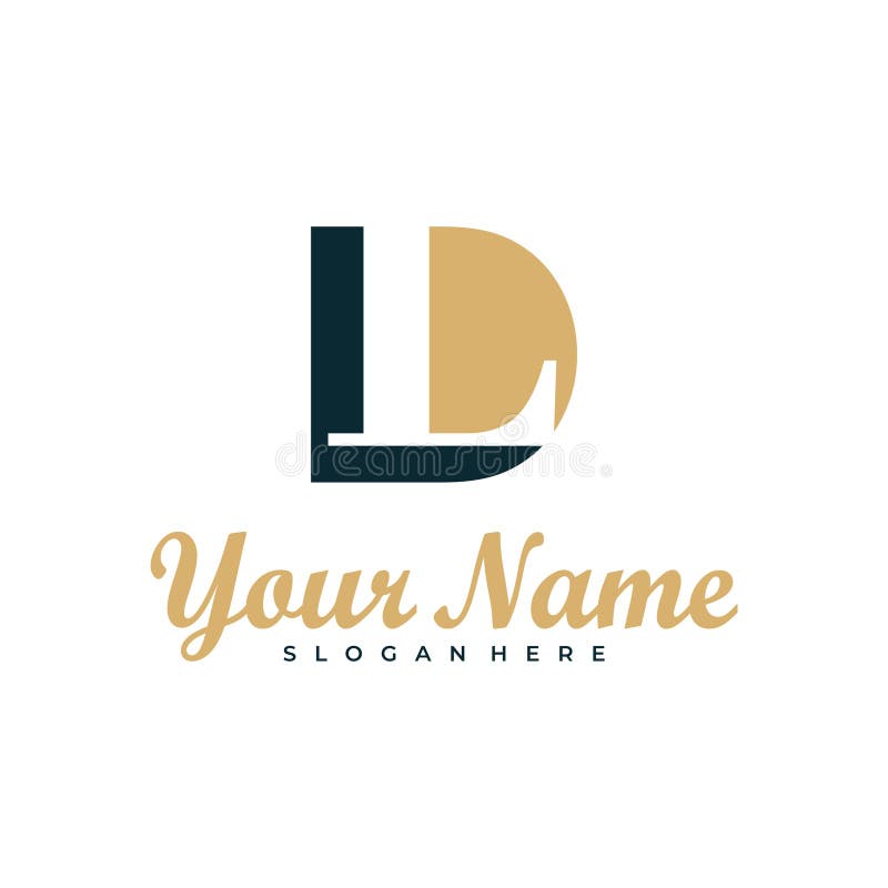 Letter LD Logo Design Vector. Luxury LD Logo Design Template Concept ...