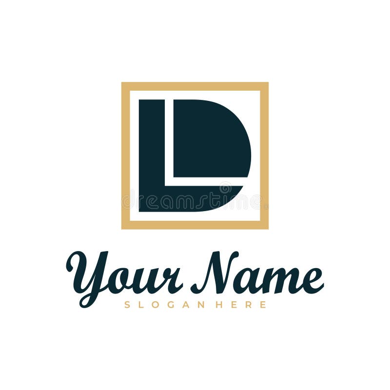 Letter LD Logo Design Vector. Luxury LD Logo Design Template Concept ...