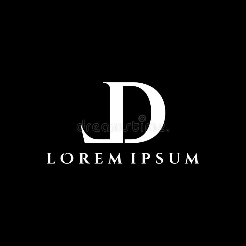 Letter LD Simple Monogram Logo Icon Design. Stock Vector - Illustration ...
