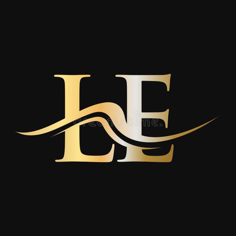 Letter LE Logo Design. Initial LE Logotype Template for Business and ...