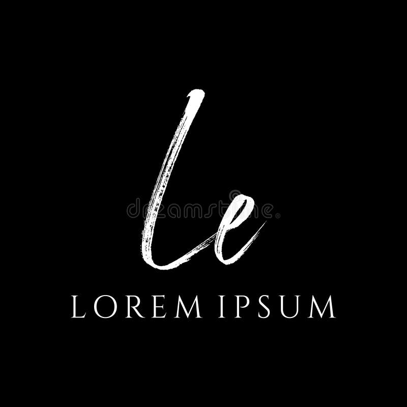 Letter LE Simple Monogram Logo Icon Design. Stock Vector - Illustration ...