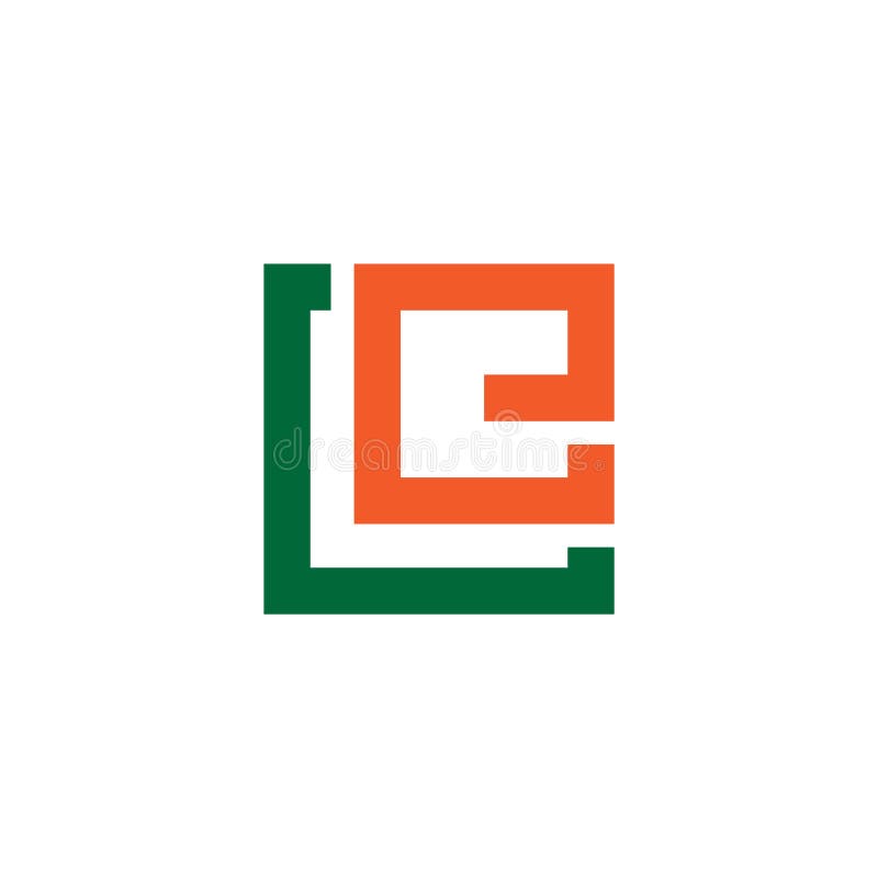 Letter Le Square Line Simple Design Symbol Logo Vector Stock Vector ...
