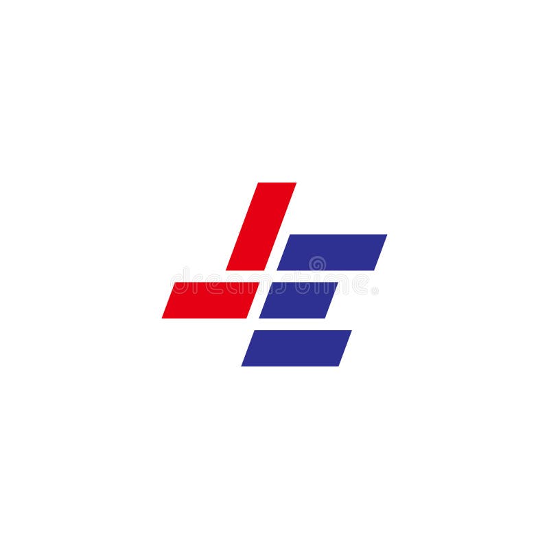 Letter Le Stripes Run Colorful Logo Vector Stock Vector - Illustration ...