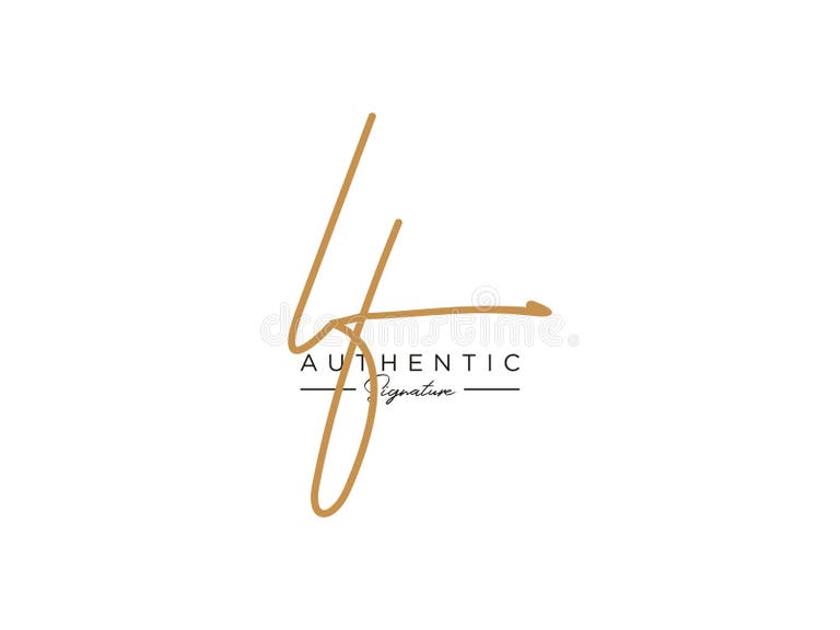 Letter LF Signature Logo Template Vector Stock Vector - Illustration of ...