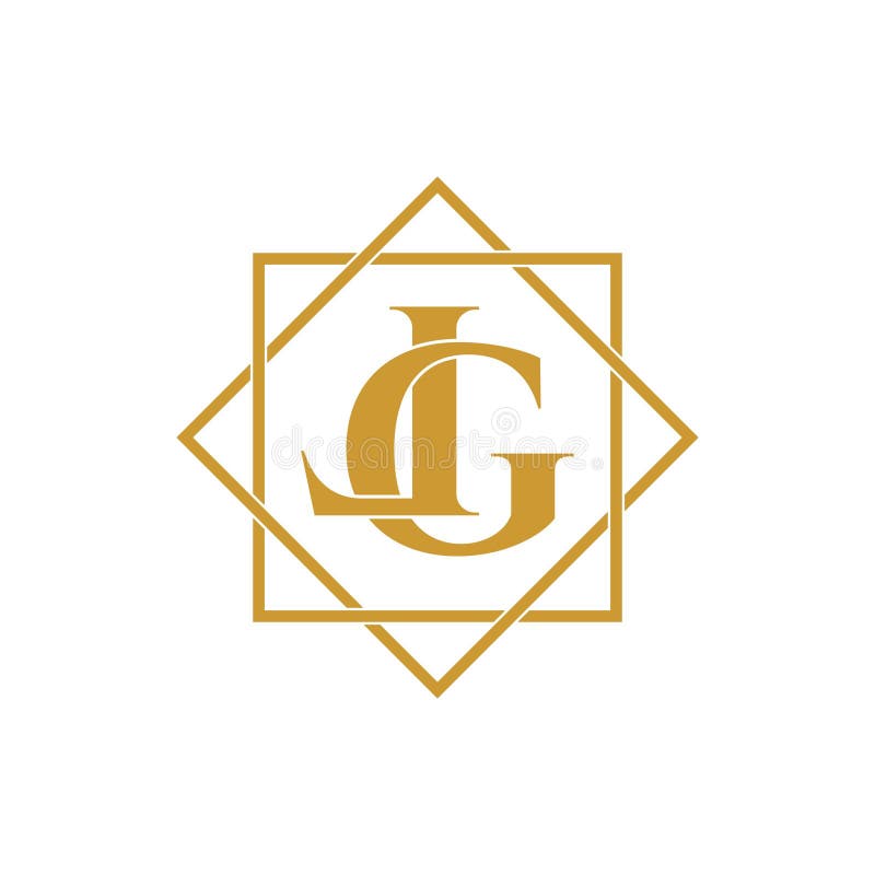 Letter LG Simple Monogram Logo Icon Design. Stock Vector - Illustration ...