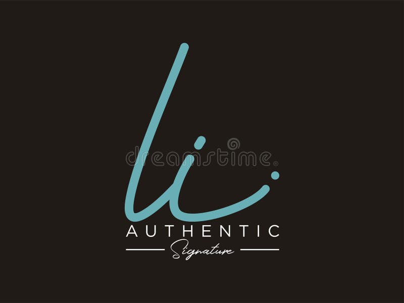 Li Signature Stock Illustrations – 194 Li Signature Stock Illustrations ...