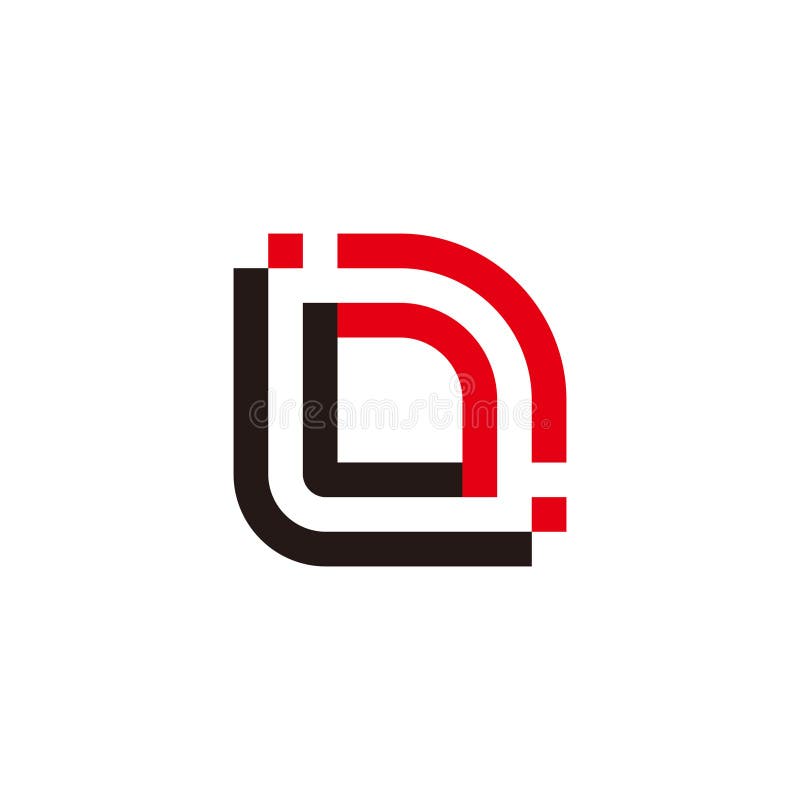 Letter Li Stripes Dots Simple Logo Vector Stock Vector - Illustration ...