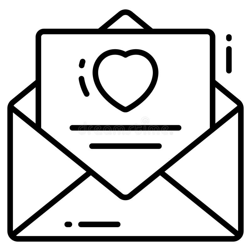 Letter Line Icon, Sign and Symbol Icon Stock Vector - Illustration of ...