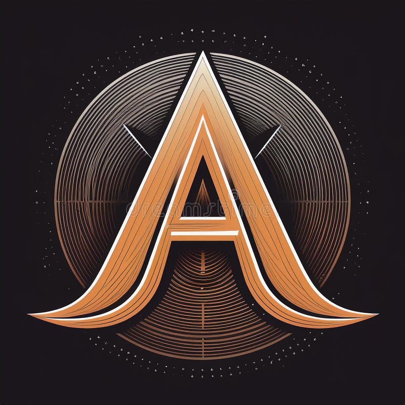 Letter a line sign design stock illustration. Illustration of ...