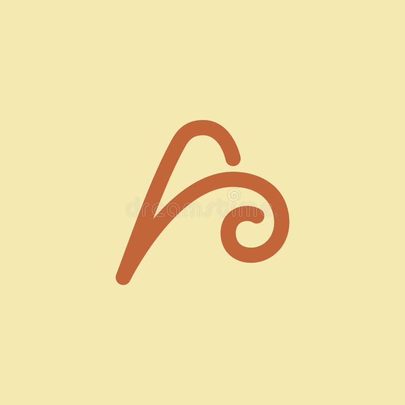 Letter a Line Symbol, Suitable for Initial or Brand Logo Design Stock ...