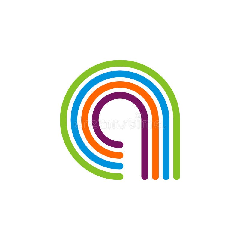 Letter a Lines Logo Template Illustration Design. Vector EPS 10 Stock ...