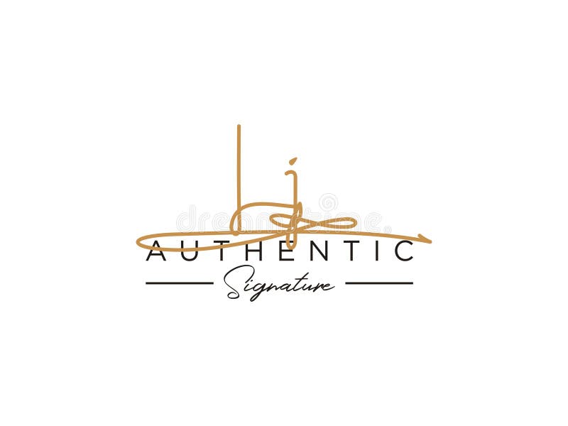 Lj Logo Handwritten Signature Stock Illustrations – 52 Lj Logo ...