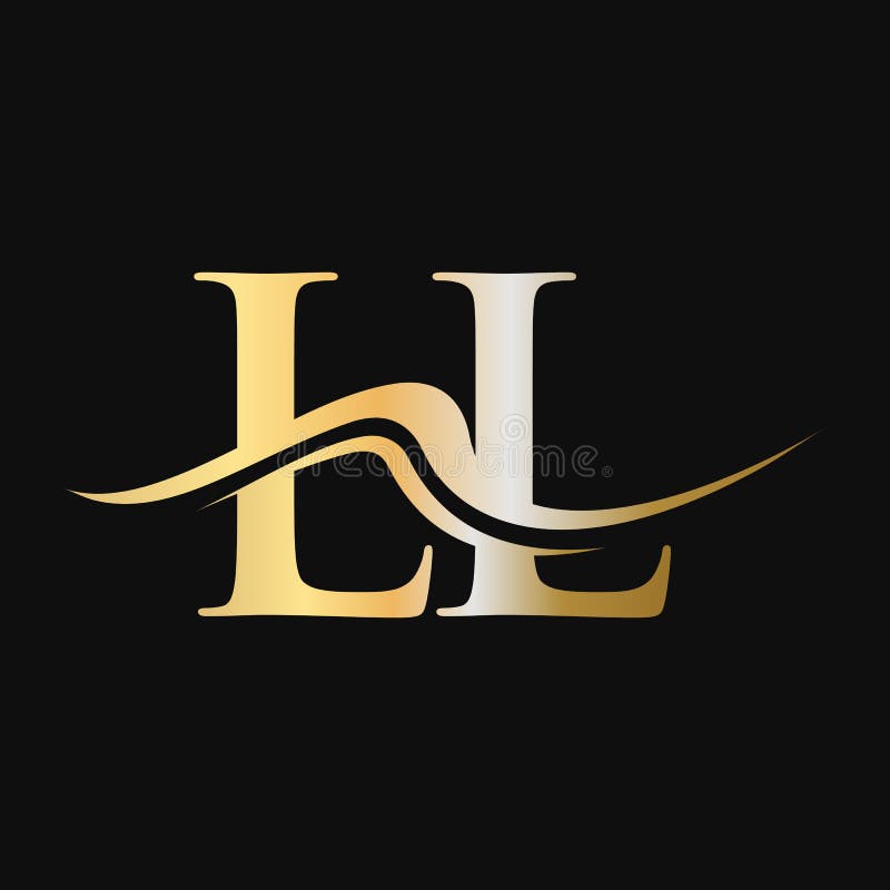 Letter LL Logo Design. Initial LL Logotype Template for Business and ...