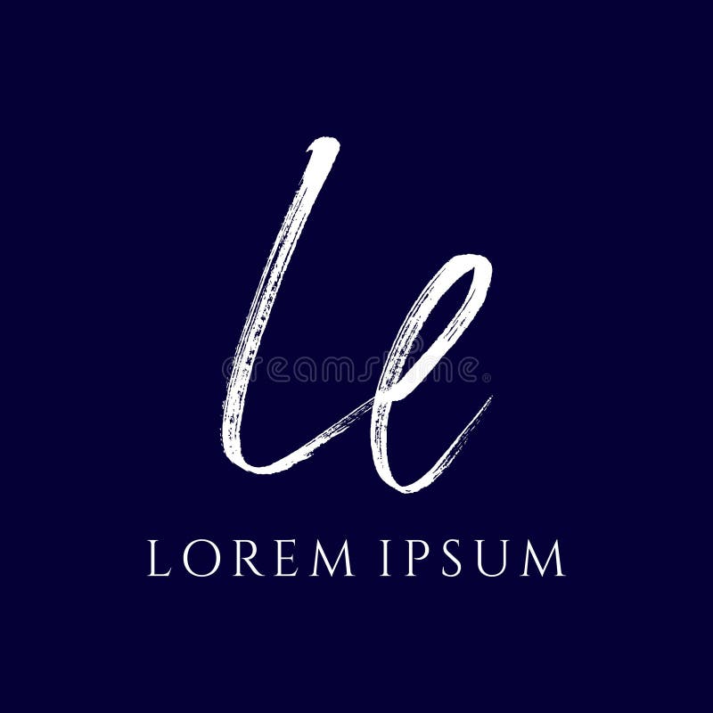 Letter LL Simple Monogram Logo Icon Design. Stock Vector - Illustration ...