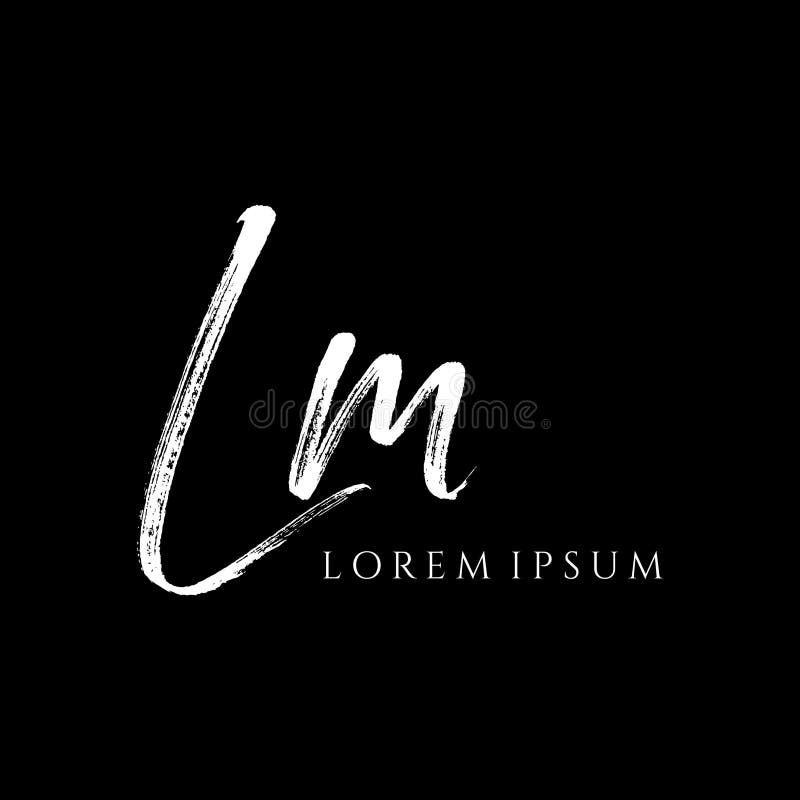 LM Logo Template, LM Letter, Flat Design. Vector Stock Vector ...
