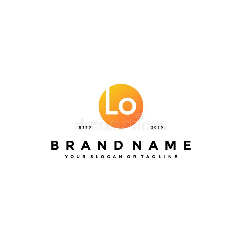 Letter LO Logo Design Vector Stock Vector - Illustration of internet ...