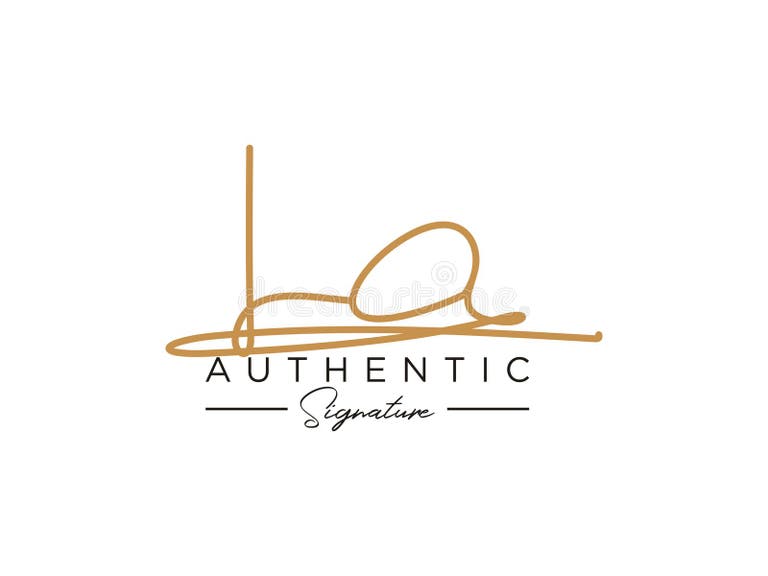 Letter LO Signature Logo Template Vector Stock Vector - Illustration of ...