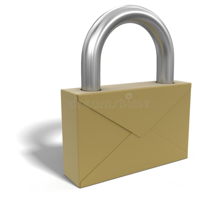 Letter Lock (clipping Path Included) Stock Illustration - Illustration ...