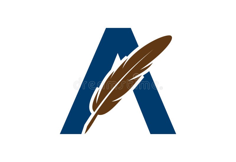 A Letter Logo with Creative Symbol, Vector Illustration Stock ...