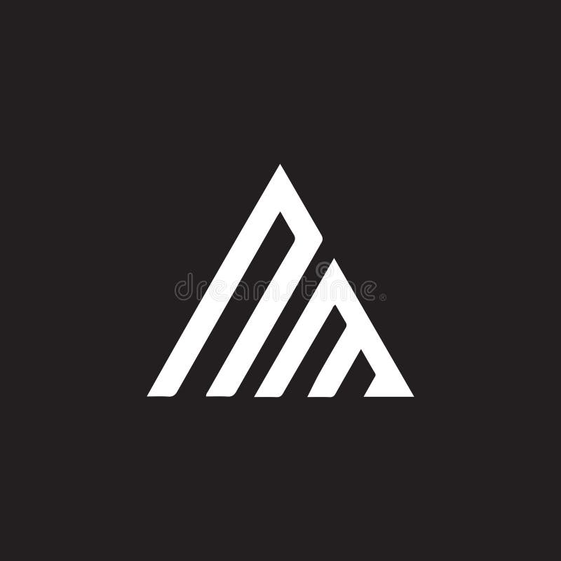 Am Letter Logo Design on Black Background. am Creative Initials Letter ...