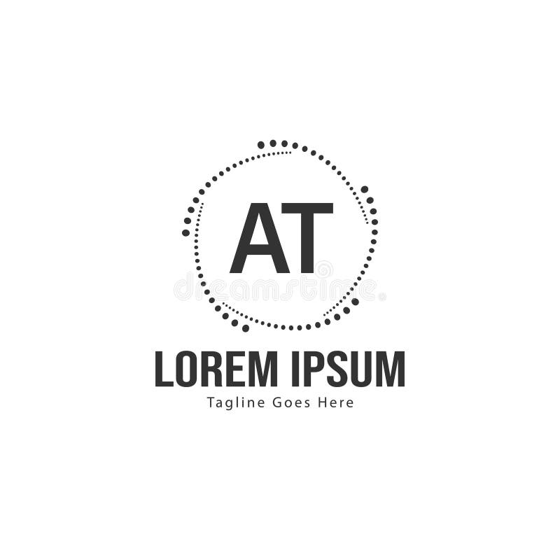 At Letter Logo Design. Creative Modern at Letters Icon Illustration ...