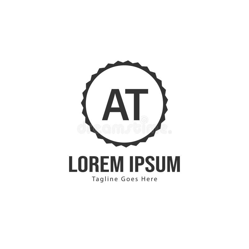 At Letter Logo Design. Creative Modern at Letters Icon Illustration ...